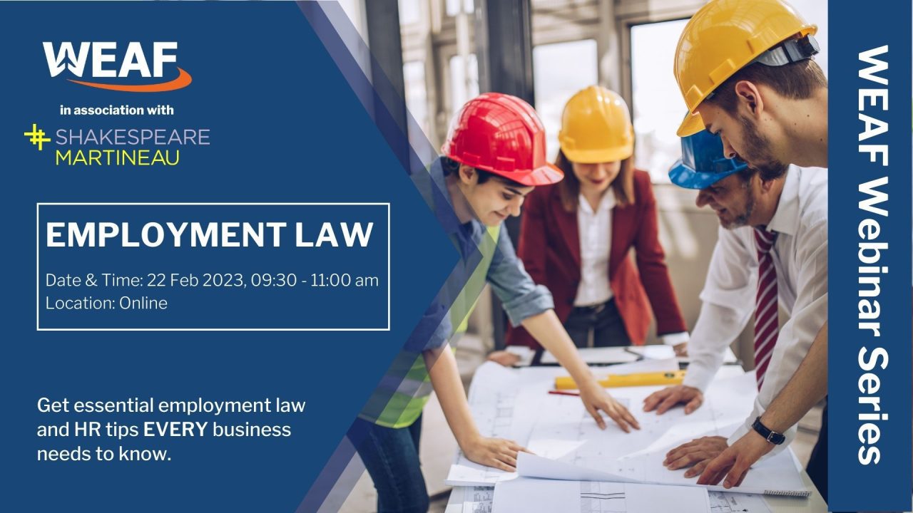 WEAF Webinar Series: Employment Law | WEAF